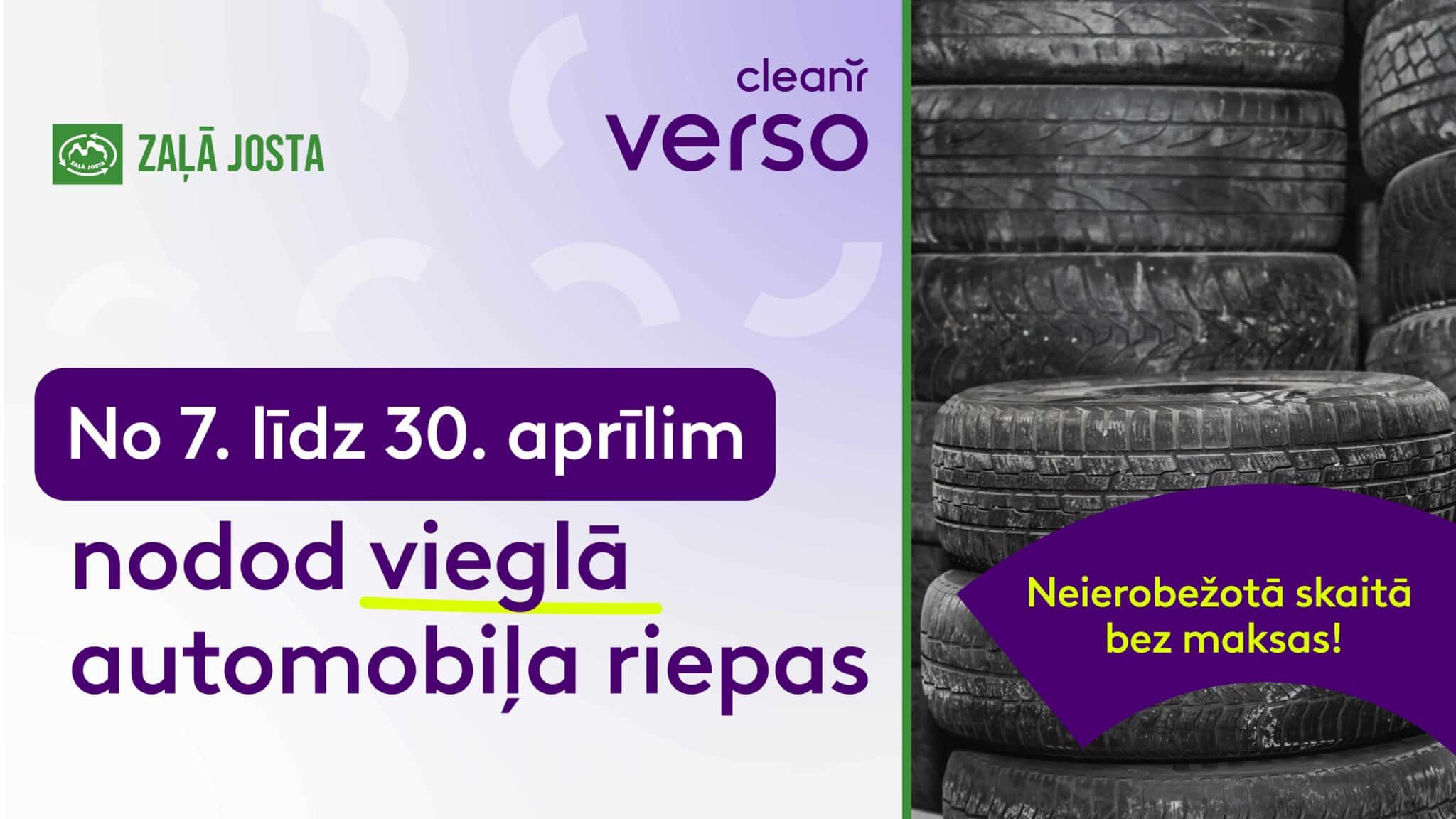 Aprīlī nolietotās auto riepas varēs nodot bez maksas neierobežotā ...